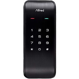Alfred DB2 Smart Door Lock Deadbolt Touchscreen Keypad, Pin Code + Bluetooth, Up-to 20 Pin Codes (Black)