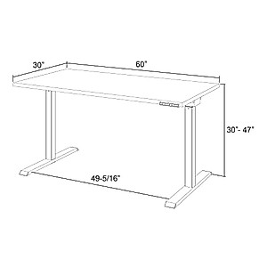 Realspace® Magellan Performance Electric Height-Adjustable Standing Desk, 60" W, Espresso