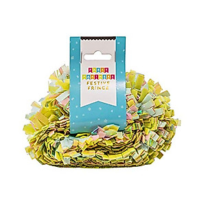 Party Partners Festive Fringe Garland Party Banner, 16.5-Feet, Pastel