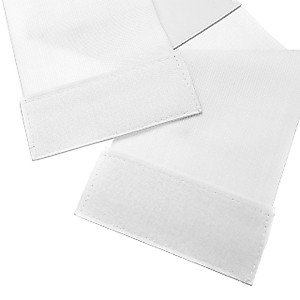 CHIC DIARY Women's Wide Stretchy Cinch Belt Tied Waspie Corset Belts Waistband (White)