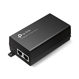 TP-Link TL-PoE260S 802.3at/af 2.5G PoE+ Injector | Non-PoE to PoE Adapter | Supplies up to 30W (PoE+) | Plug & Play | Desktop/ Wall-Mount | Distance Up to 328 ft. | UL Certified