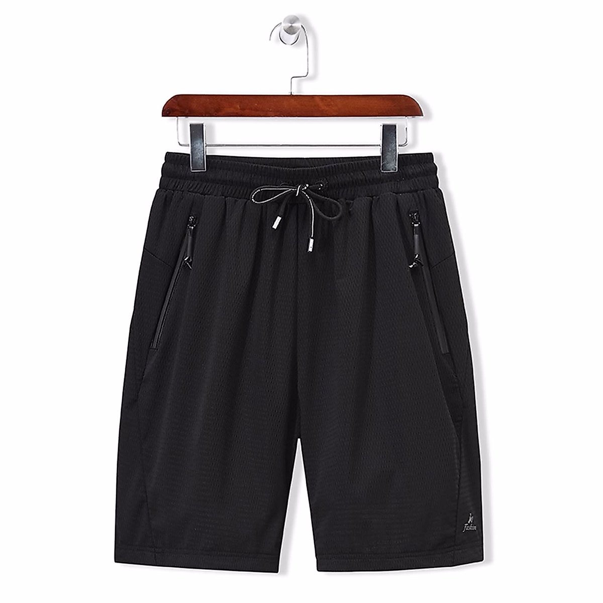 Mens Shorts Stretch Waistband Big and Tall Mens Shorts Casual Breathable Mesh Quick Dry Solid Athletic Shorts Drawstring Elastic Waist Shorts Mens Linen Shorts 6 Inch Inseam Black 6X