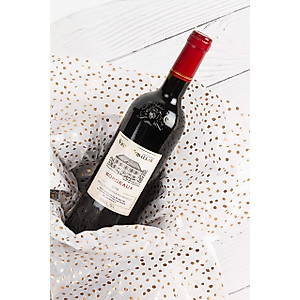 WRAPAHOLIC Gift Wrapping Tissue Paper - 25 Sheets 19.7x27.5 Inch Metallic Rose Gold Dots Tissue Gift Wrap Paper Bulk for Packing, DIY Crafts