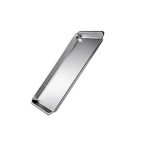Serving Trays Stainless steel tray service tray food tea coffee tray rectangular decorative mirror tableware tray Elegant Decorative Tray (Size : A)