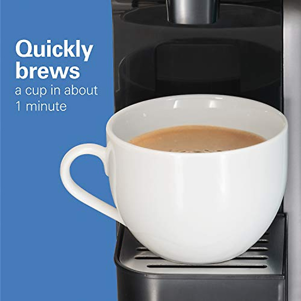 Hamilton Beach FlexBrew Trio 2-Way Coffee Maker, Compatible with K-Cup Pods or Grounds, Combo, Single Serve & Espresso Machine with 19 Bar Pump, 56 oz. Removable Reservoir, Black