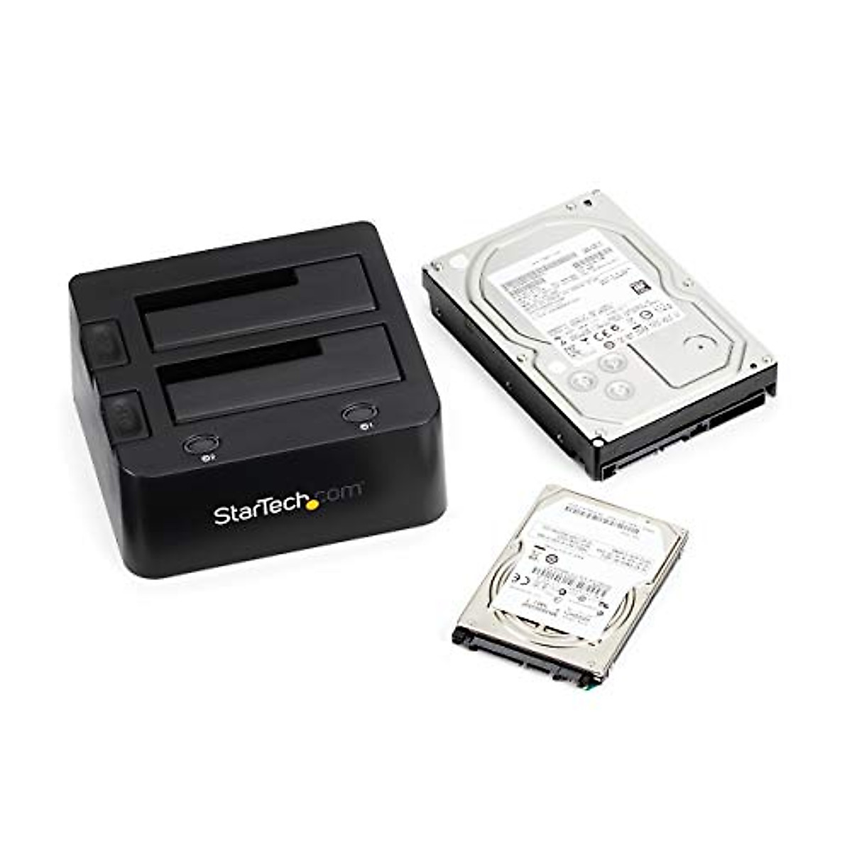 StarTech.com Dual-Bay USB 3.0 to SATA and IDE Hard Drive Docking Station, USB Hard Drive Dock, External 2.5/3.5" SATA III/IDE, SSD/HDD Docking Station, Hot-Swap Drive Bays, Top-Loading (UNIDOCKU33)