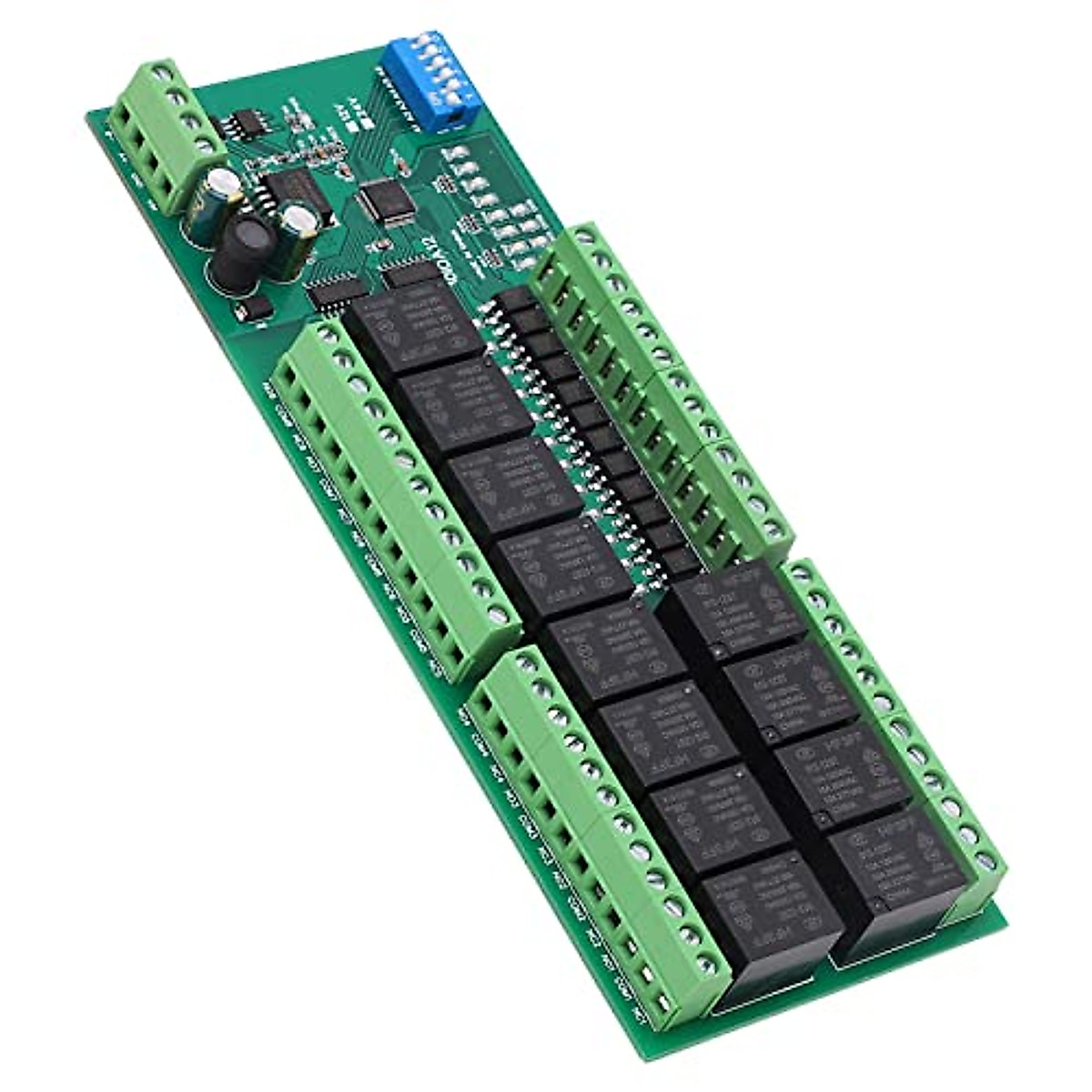 Electrical Relay Module, 12 Optically Isolated Input 12 Channel 64 Devices Parallel Relay Board for Circuit (24V)