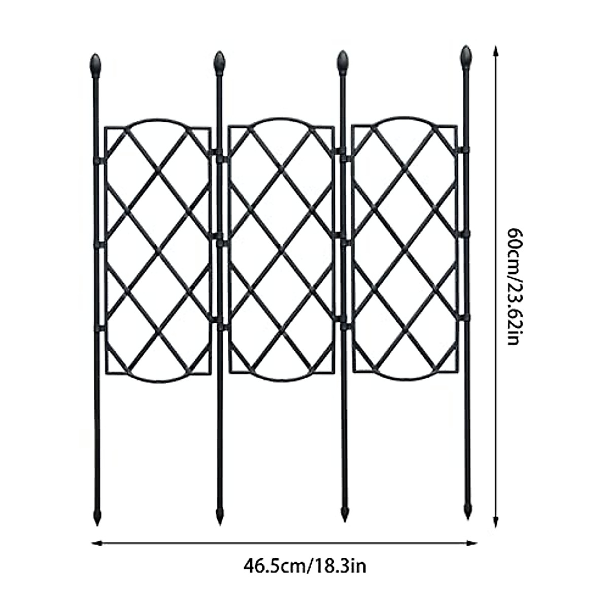 Decor Trellis, Garden Trellis for Climbing Plants, Garden Fence, Stackable Mini Garden Trellis, Superimposed Garden Flower Support Metal Trellis for Climbing Rose Vegetable Flower