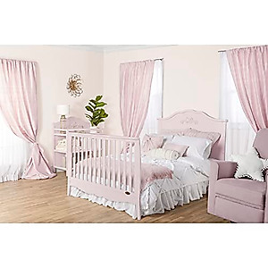 SweetPea Baby Jasmine 4-in-1 Convertible Crib,Blush Pink
