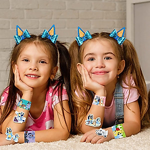 VERSAINSECT thday Party Supplies, 50 Cartoon Theme Stickers, 12 Bracelets and 10 Shoe Charms for Kid, Boys and Girls Supplies Gifts