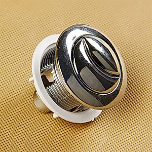 Toilet Tank lid Replacement 1X WC Toilet Cistern Replacement Plastic Water Tank Push Button Dual Flush DIY Repair Tool with 2 Rods for 38mm Hole