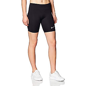 Nike Womens Fast Running Shorts Black/Reflective SILV XS