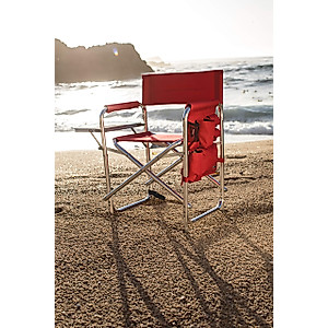 Picnic TIME Coca-Cola Enjoy Coke Sports Chair with Side Table, Beach Chair, Camp Chair for Adults, (Red)