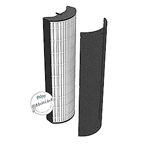 Pure Enrichment® PureZone™ Elite True HEPA Large Room Tower Air Purifier Bundle, Air Quality Monitor, 4 Stage Filtration and UV-C Light, Helps Destroy Bacteria, Smoke, Pollen & Dust