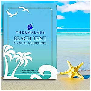 Thermalab Anti UV Beach Tent with Carry Bag, Blue