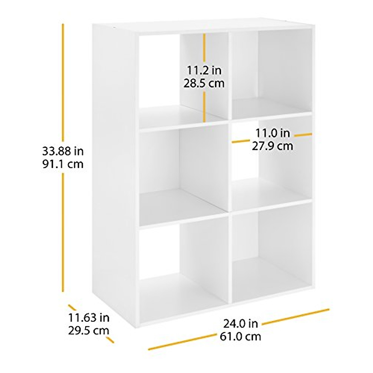 Whitmor 6 White Cube Organizer