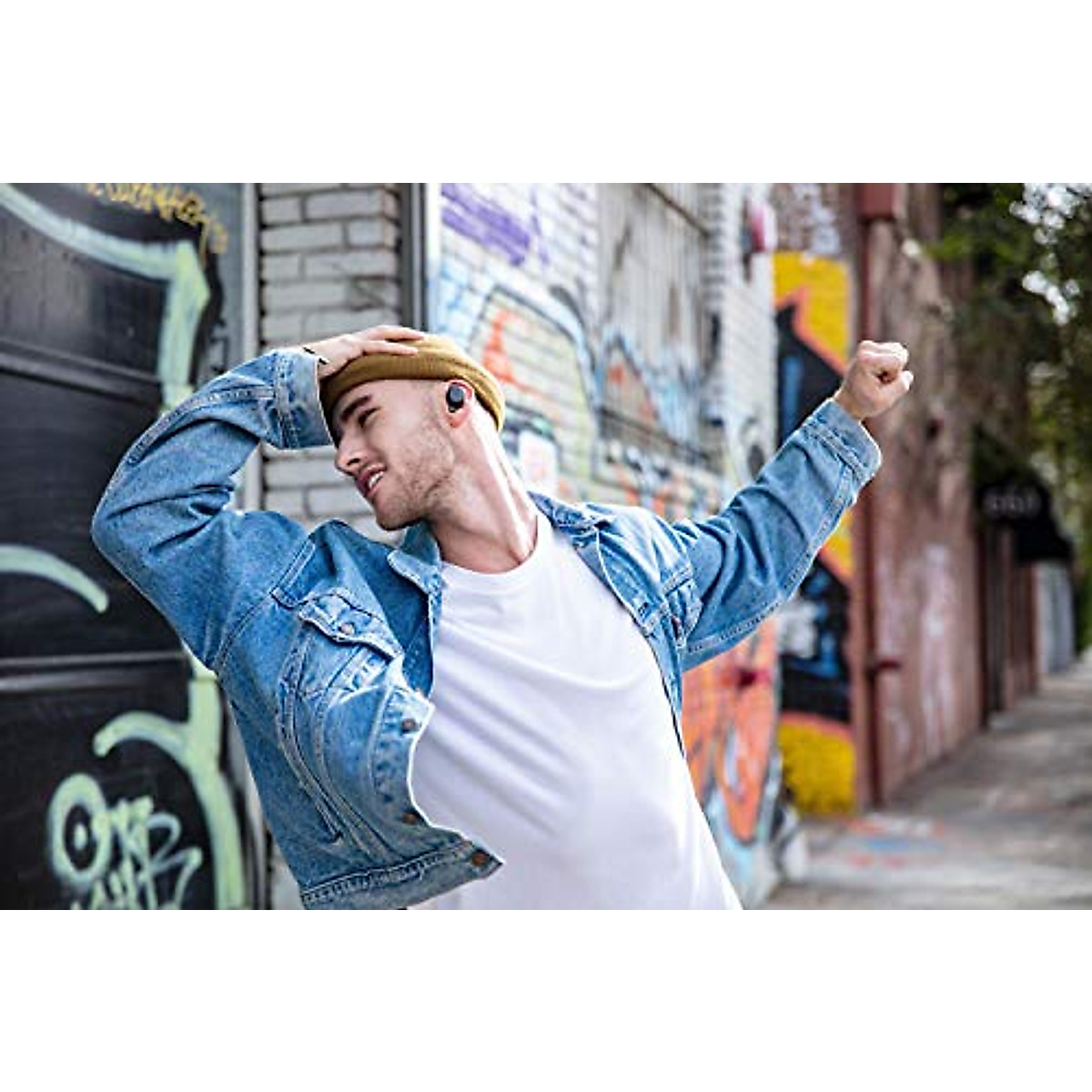 Sony WF-XB700 Truly Wireless Bluetooth Headphones, with Extra Bass, up to 18h battery life, splash and sweat resistance, Built-in Mic and Voice Assistant - Black