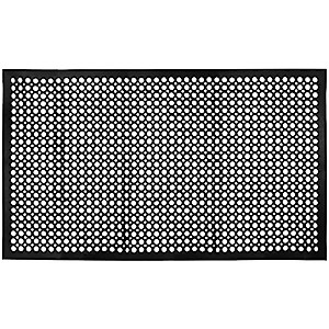 Yesland Rubber Door Mat 61 x 35 Inches, Packed in Roll Durable Restaurant Kitchen Non-Slip Bar Drainage Utility Floor Mat, Ideal Anti-Fatigue Entry Way Doormat for Home Garden Indoor Outdoor Wet Area