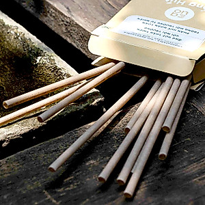 EQUO Coffee Drinking Straws, Disposable, Biodegradable, Compostable, and Plastic-Free, Pack of 50, Standard