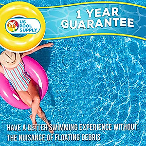 U.S. Pool Supply Pool Skimmer Filter Socks, Value Pack of 50 - Ultra Fine Mesh Filter Sock Nets for Skimmer Baskets - Skim Remove Leaves, Hair, Oil and Small Floating Debris, Swimming Pool Maintenance