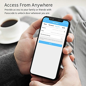 [Newest]Smart Deadbolt, NexTrend Smart Electronic Door Lock with Bluetooth Keyless, Touchscreen, Mechanical Keys Automatic Lock Alarm for Home, Hotel, Apartment, Black