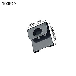 100 Pack Photo Frame Hanging Clip S Hook Back Plate Photo Wall Hanger Stencil Plate Hook Sturdy Serrated Clip ，for Frames and Paintings