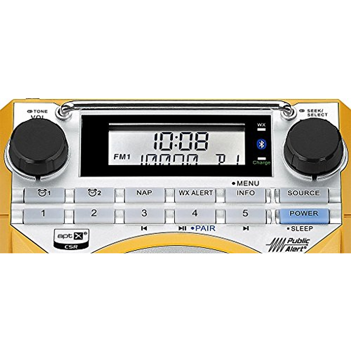 Sangean U4 AM/FM-RBDS/Weather Alert/Bluetooth/Aux-in Ultra Rugged Rechargeable Digital Tuning Radio (Renewed)