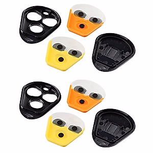 Key Fob Keyless Entry Remote shell Case & Pad fits Viper EZSDEI474V - 3 Button, Set of 2