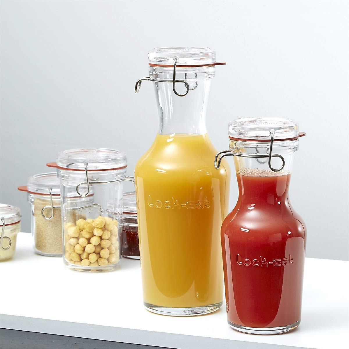 Lock-Eat Preserving Jar, 7.1 x 7.1 x 16.7 cm