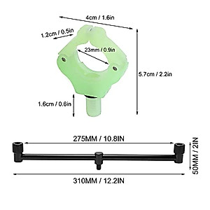 Xirfuni Magnetic Bracket Head, Professional Fishing Tool Accessories Universal Thread Design Convenient Fishing Rod Holder for Fishing