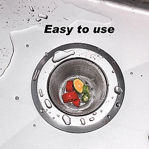 10 Pcs Kitchen Sink Strainer Stainless Steel Mesh and Punching | Kitchen Sink Drain Strainer with Large Wide Rim 4.5" for The Sink in Kitchen/Bathroom/Bathtubs | Rust-Free, Sturdy and Durable