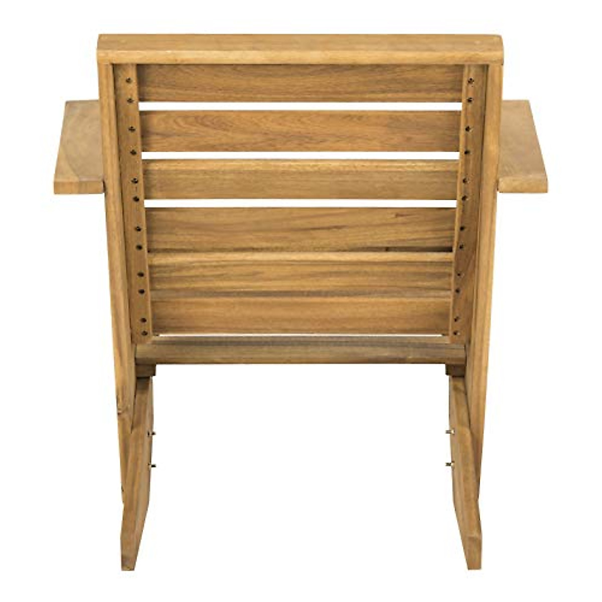 Safavieh PAT6746A Outdoor Collection Lanty Teak Adirondack Side Chair, Natural