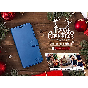 OCASE Compatible with iPhone 13 Wallet Case, PU Leather Flip Folio Case with Card Holders RFID Blocking Kickstand [Shockproof TPU Inner Shell] Phone Cover 6.1 Inch 2021 (Light Blue)