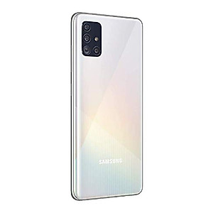 Samsung Galaxy A51 Factory Unlocked Cell Phone | 128GB of Storage | Long Lasting Battery | Single SIM | GSM or CDMA Compatible | US Version | White (Renewed)