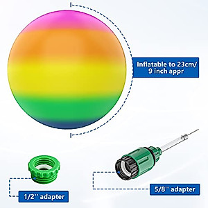 Hiboom Swimming Pool Balls Underwater | Pool Diving Toys Ball with Water Filling Adapter | Cool Exercise Toys That Can Bounce Under Water, Swimming Gifts for Kids, Adults, Family