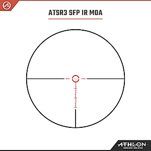 Athlon Optics Helos BTR 1-4.5x24 Riflescope - ATSR3 FFP IR MOA, Black