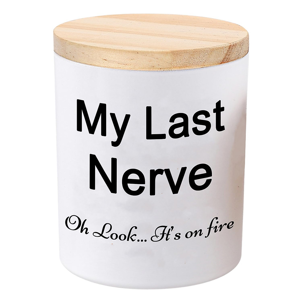 Candles Gifts for Women Funny Unique Novelty My Last Nerve Candle Christmas Birthday Gift for Sister Best Friend Stocking Stuffers for Women Lavender Scented Soy Candle