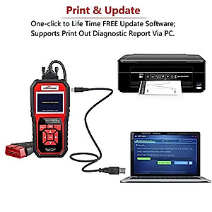 KONNWEI KW850 Professional OBD2 Scanner Auto Code Reader Diagnostic Check Engine Light Scan Tool for OBD II Cars After 1996(Original)