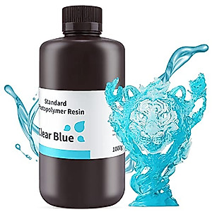 ELEGOO Standard Photopolymer Resin Grey 1KG + Clear Blue 1KG