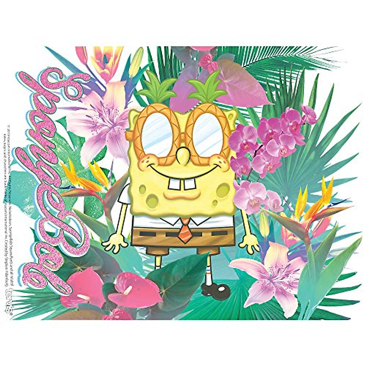 Tervis Made in USA Double Walled Nickelodeon - SpongeBob SquarePants Insulated Tumbler Cup Keeps Drinks Cold & Hot, 24oz, Tropical