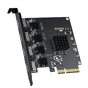ACASIS 4K HDMI PCIe x4 Video Capture Card Stream and Record in 1080p60 with Ultra-Low Latency for Video Conferencing, Teaching, Streaming, Broadcasting on OBS, Zoom, Teams with Multicam, PC