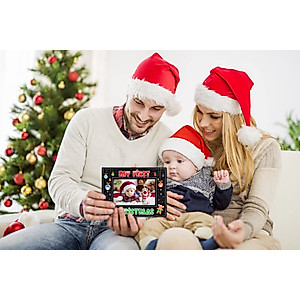 WaaHome Baby's First Christmas Picture Frame 2024 My First Christmas Photo Frame, Newborn Baby Girl Boy 1st Christmas Picture Frame Gifts for New Parents Mom Dad Baby Shower