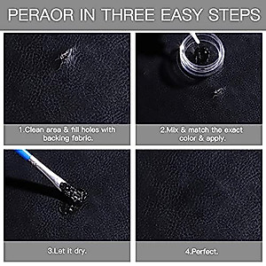 SEISSO 12 Colors Leather Vinyl Repair Kit for Furniture, Couches, Jacket, Sofa, Boat, Car Seat, Purse, Belt, Shoes, Scratch Filler Kit, Restore Bonded (12 Color Leather Repair Kit (12 PCS, 20ML/PC))