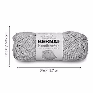 Bernat Handicrafter Cotton Country Red Yarn - 6 Pack of 50g/1.75oz - Cotton - 4 Medium (Worsted) - 80 Yards - Knitting/Crochet