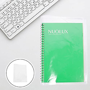 Tofficu Clear Book Covers Book Protector Clear Protect Against Wear Tear Water for Magazines Comic Books Notsbooks Paperbacks Bible Presentation