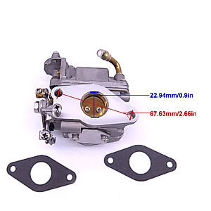 Boat Engine 3303-895110T01 3303-895110T11 3303-8M0104462 1300-8M0167272 Carburetor Assy and 27-835383001 Gaskets for Mercury Marine Mercruiser Quicksilver 8HP 9.9HP 4-Stroke Outboard Motor