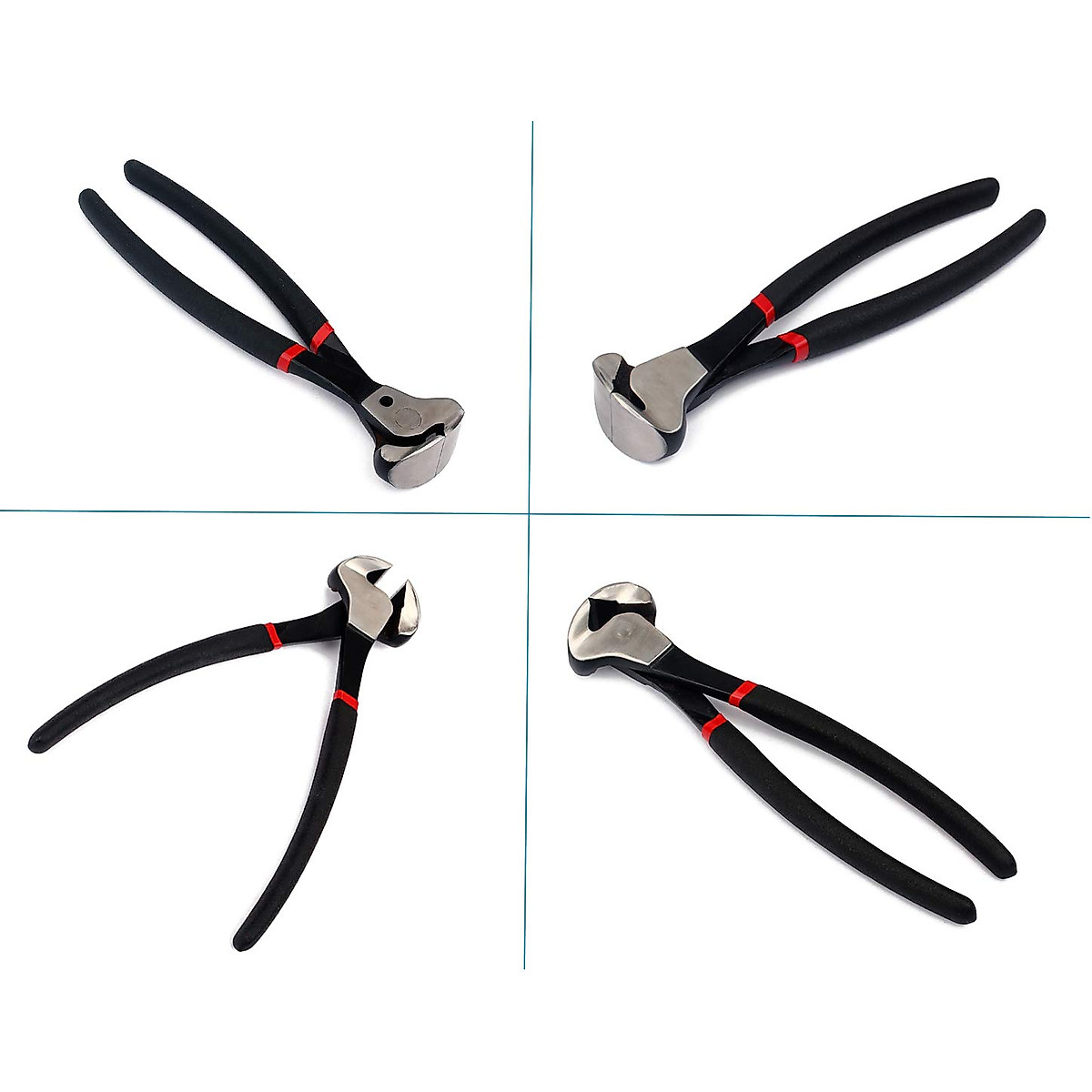 Guitar Fretwire and Bridge Pins Puller, 8-Inch End Cutting Plier for Fret Wire Work, Specially Hardened Stainless Steel Jaws, Cuts Wire and String Neatly, Luthier Repair Tool, Black