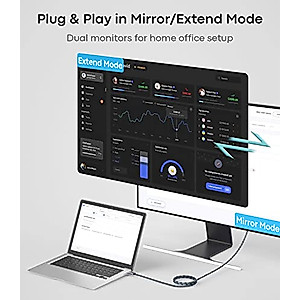 TECHTOBOX DisplayPort to HDMI Cable Adapter [8K@60Hz,4K@144Hz,2K@240Hz] 6FT Uni-Directional DP 1.4 to HDMI 2.1 Braided Cord Support HDCP 2.3/HDR/DSC 1.2 for HP,Lenovo,Dell,AMD,NVIDIA and More