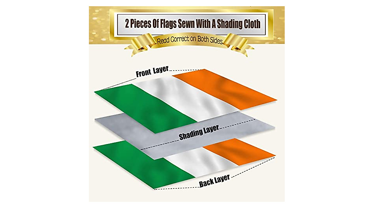 Buy tnpun Irish Flag 3x5 – Durable & Double-Sided