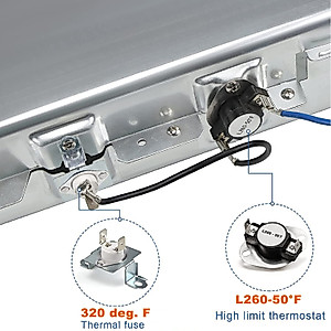 DC97-14486A Dryer Heating Element Assembly Replacement for Sam-sung Dryer (dv40j3000ew/a2 dv45h7000ew/a2 dv42h5000ew/a3 dv42h5200ep/a3 dv42h5200ew/a3) Replace DC97-14486D DC9714486A PS2432265